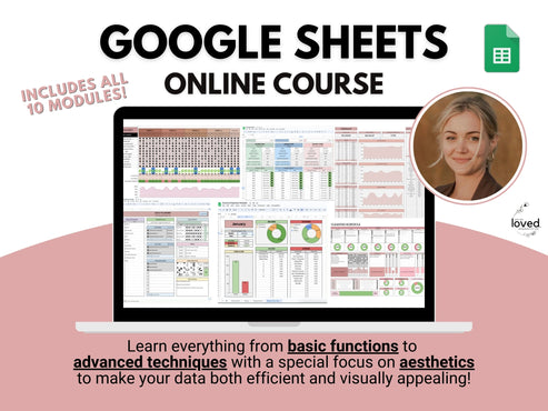 Google Sheets Masterclass | Full Course – You are Loved Templates