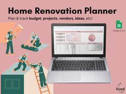 Home Renovation Planner | Google Sheets Template – You are Loved Templates