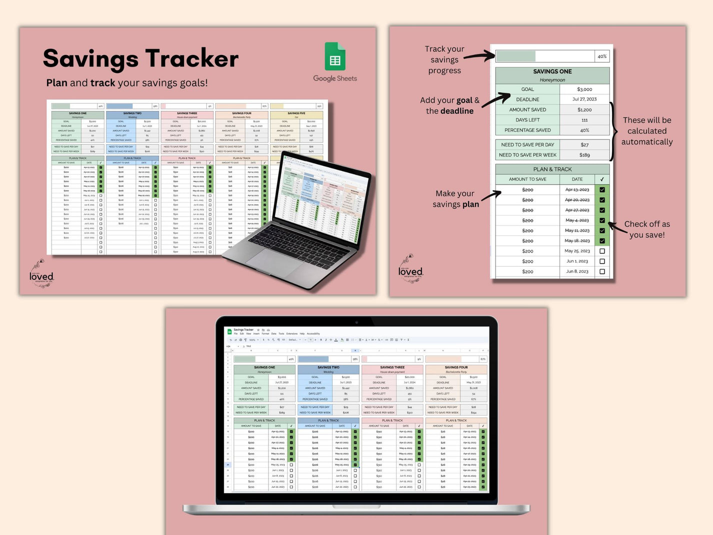 Budgeting Bundle | Google Sheets – You are Loved Templates