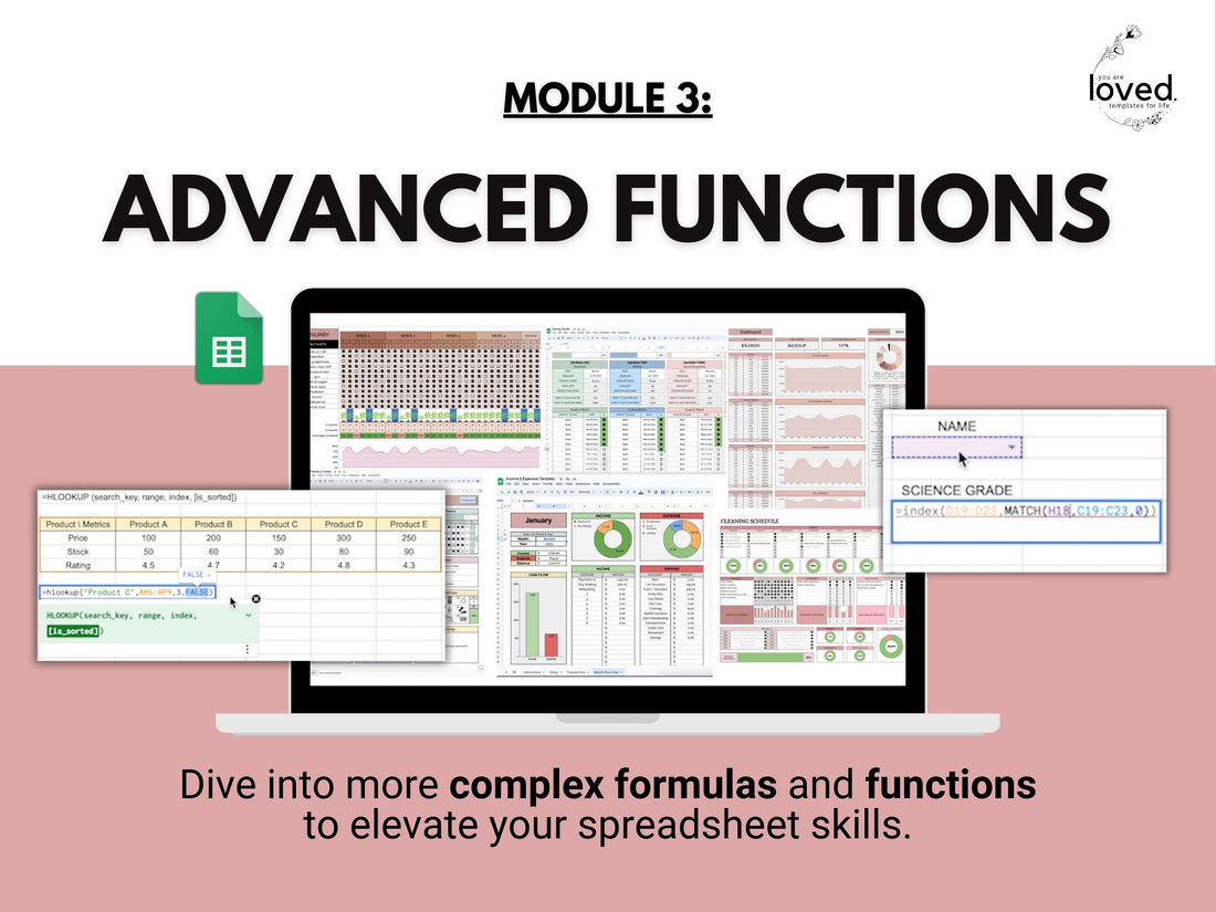 Module 3 | Advanced Functions – You are Loved Templates