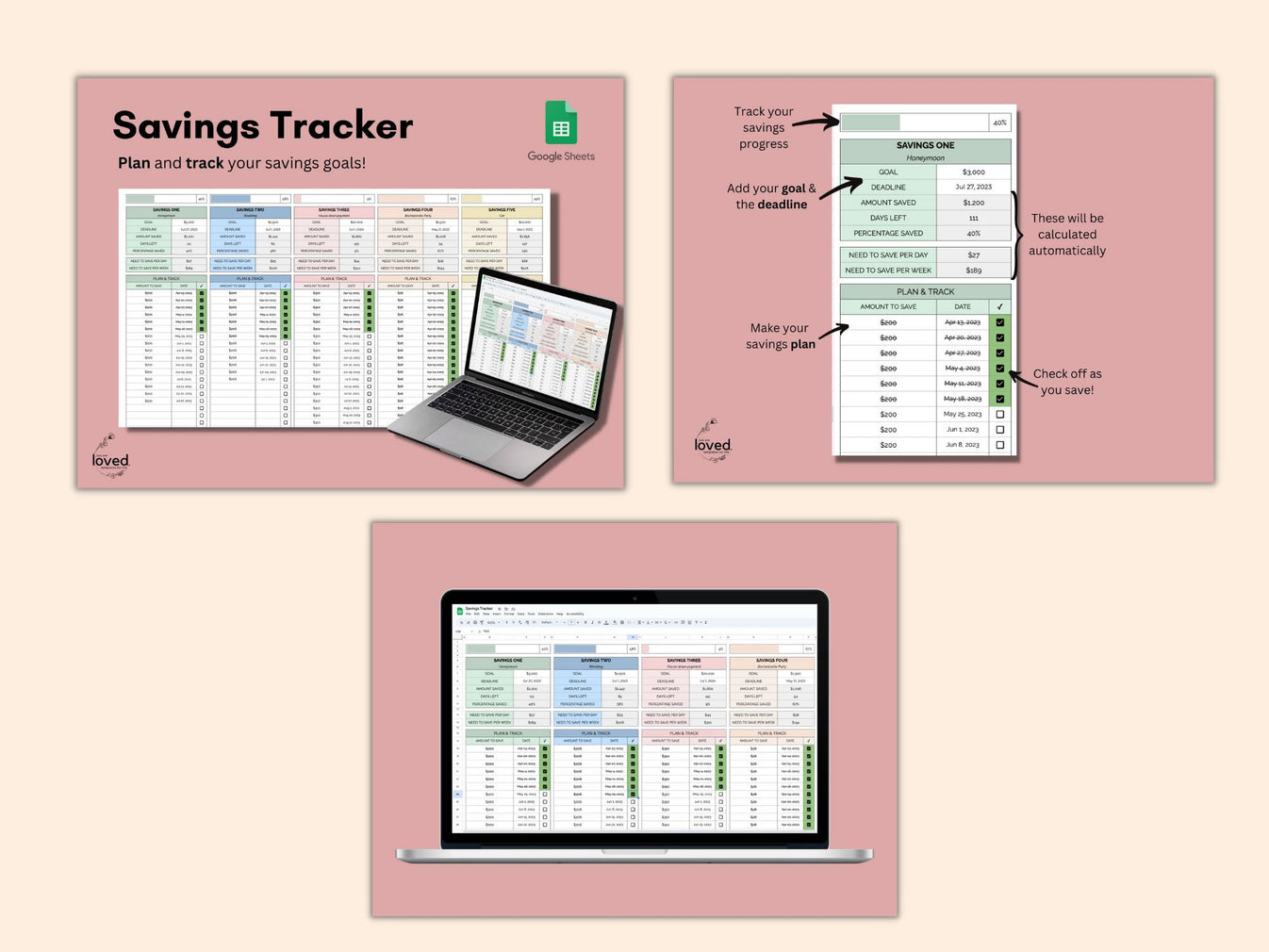 Budgeting Bundle [Mini] | Google Sheets – You are Loved Templates