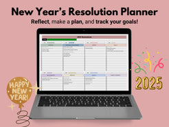 New Year's Resolution Planner | Google Sheets Template – You are Loved ...