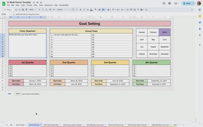 12-Week Planner | Google Sheets Template – You are Loved Templates