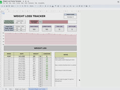 Weight Loss Tracker | Google Sheets Template – You are Loved Templates